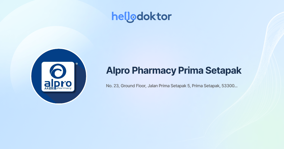 Alpro Pharmacy Prima Setapak