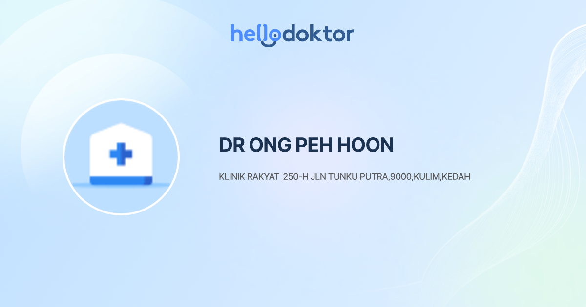 DR ONG PEH HOON