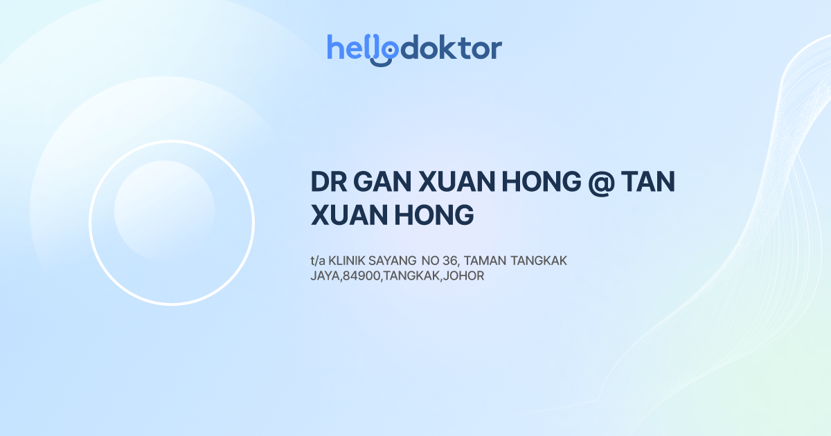 DR GAN XUAN HONG @ TAN XUAN HONG