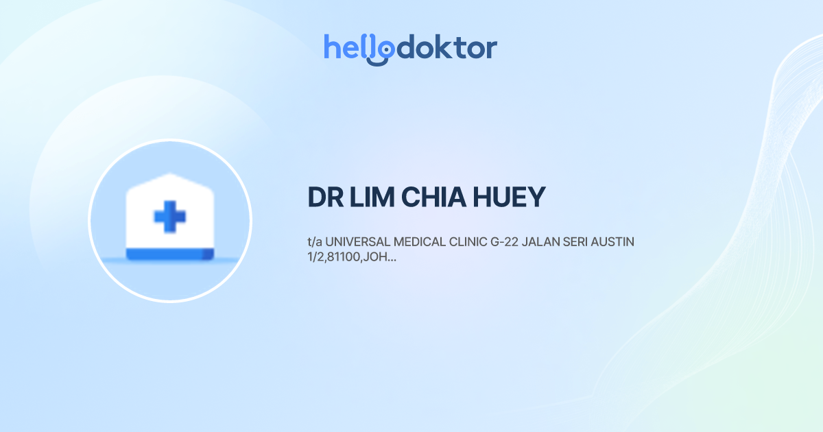 DR LIM CHIA HUEY
