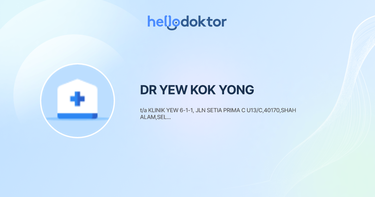 DR YEW KOK YONG