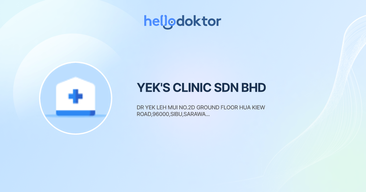 YEK'S CLINIC SDN BHD