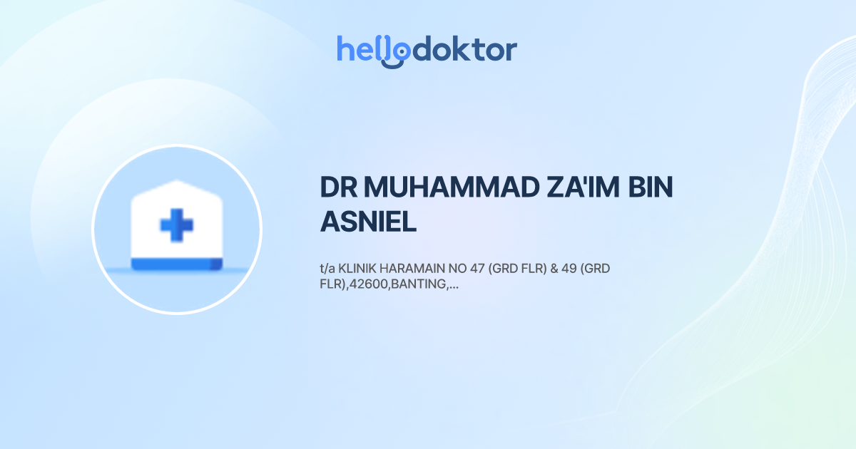 DR MUHAMMAD ZA'IM BIN ASNIEL