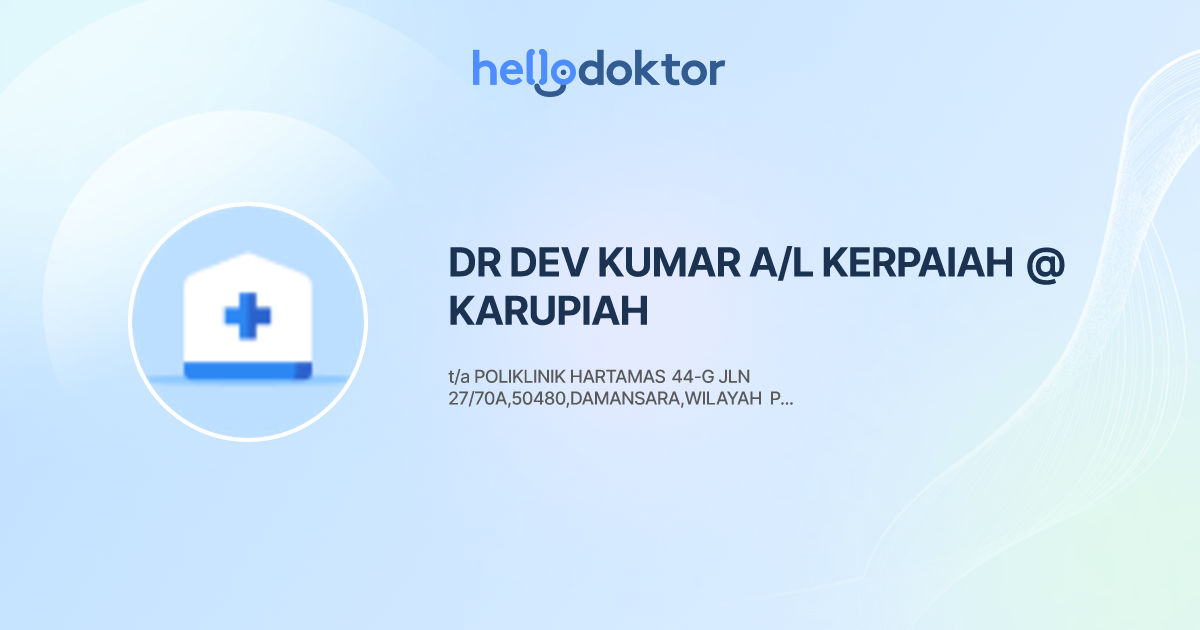 DR DEV KUMAR A/L KERPAIAH @ KARUPIAH