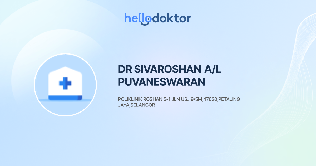 DR SIVAROSHAN A/L PUVANESWARAN