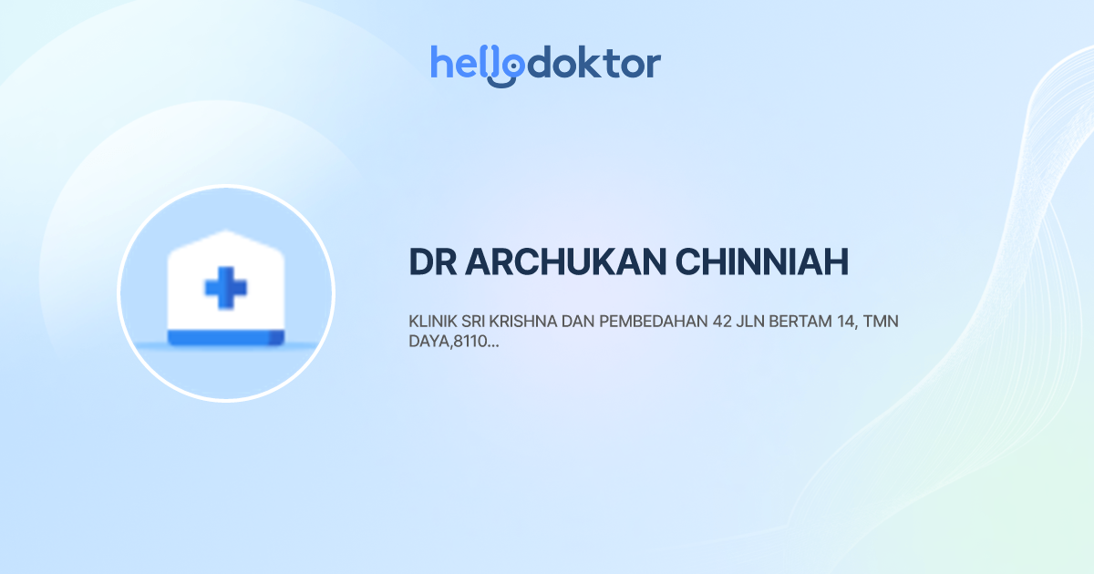 DR ARCHUKAN CHINNIAH