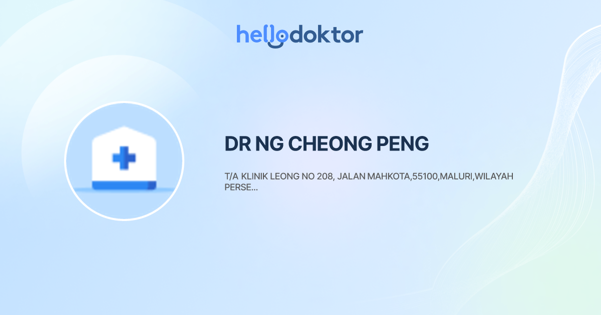 DR NG CHEONG PENG